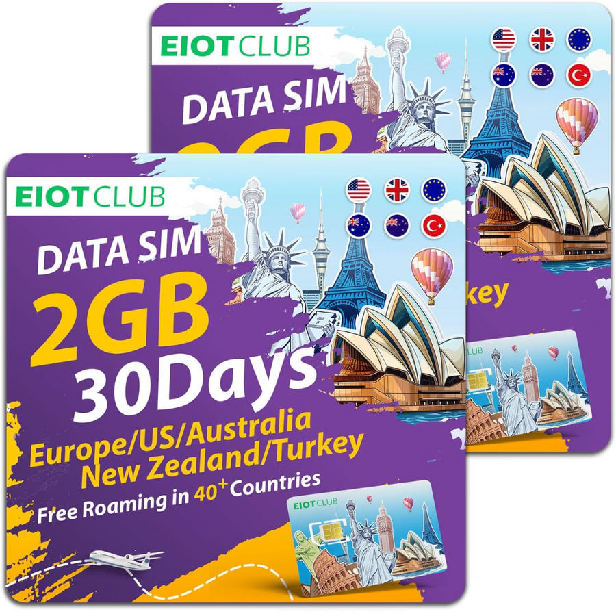 EIOTCLUB Prepaid Europe SIM Card | 4G/5G in 37 European Countries and ...