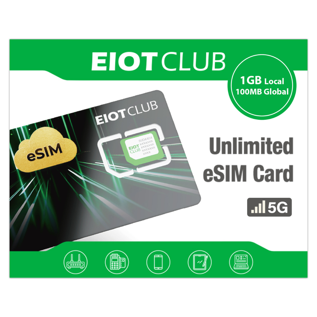 EIOTMART × EIOTCLUB Physical eSIM Card for Android & iOS – Unlimited ...